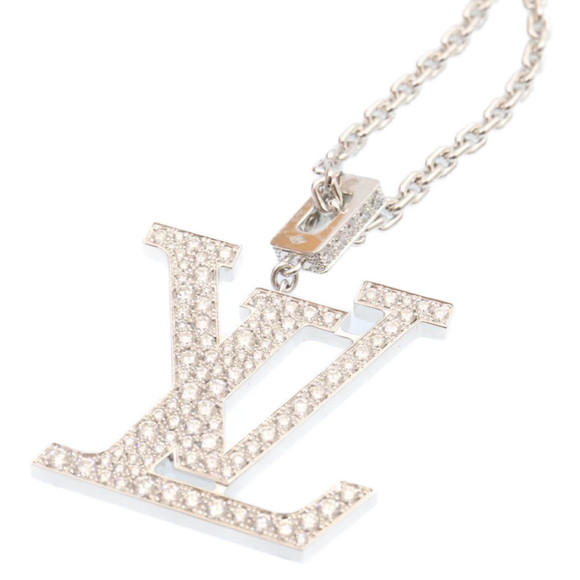 Louis Vuitton | Jewelry | Louis Vuitton Pandantif Lv Xl Necklace White ...